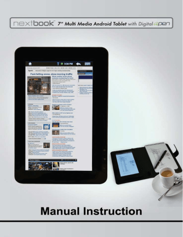 Nextbook 7" Multi Media Android Tablet คู่มือการใช้งาน | Manualzz