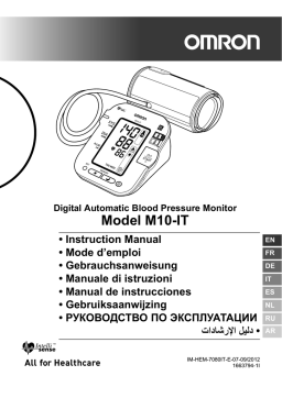 Omron M10-IT - instruction manual, Instructions for use