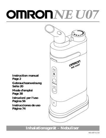 OMRON NE U07 Nebuliser Instruction Manual | Manualzz