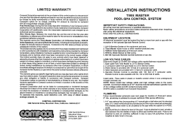 Compool Time Master - User manual, Owner's manual