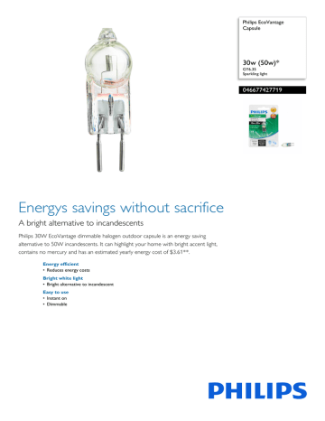 Philips 46677427719 Data Sheet | Manualzz