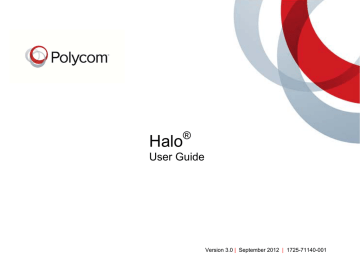 Polycom Halo User Guide | Manualzz