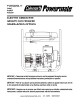 Coleman Powermate electric generator User Manual | Manualzz