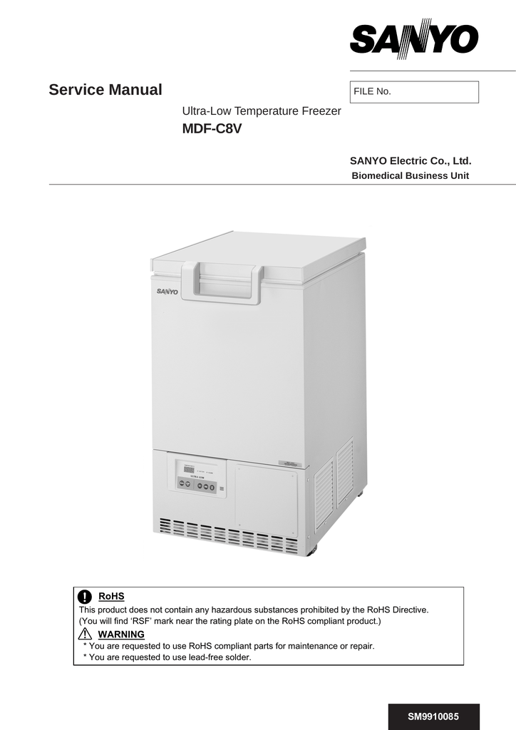 Sanyo Mdf C8v User S Manual Manualzz