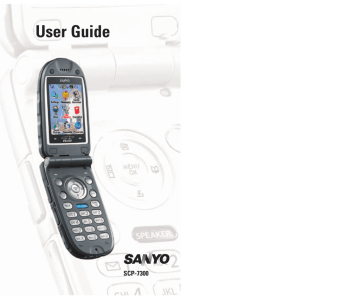 Sanyo SCP-7300 User Guide | Manualzz