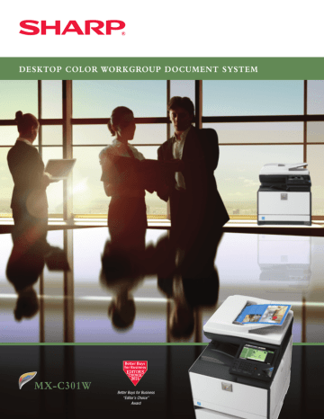 Sharp MX-C301W Brochure | Manualzz