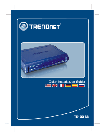 TRENDnet TE100-S8 Quick Installation Guide | Manualzz