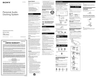 Sony RDP-XF100iP User Manual | Manualzz