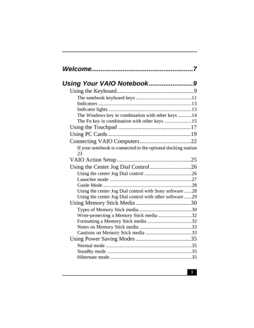 Sony VAIO Notebook User Guide | Manualzz