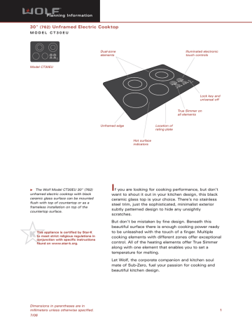 Sub-Zero CT30EU User's Manual | Manualzz