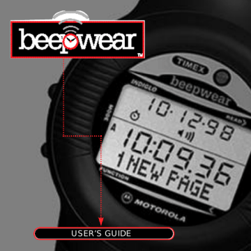 Beepwear Pager Watch User's Guide | Manualzz