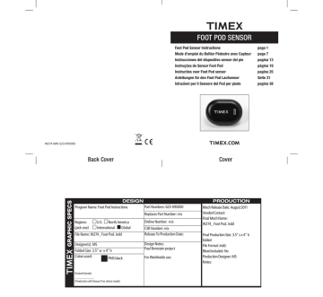 Timex Foot Pod User Guide | Manualzz
