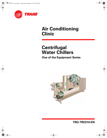 Trane Centrifugal Water Chillers User Manual | Manualzz