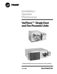 Trane VariTrane VAV Units Installation Manual | Manualzz