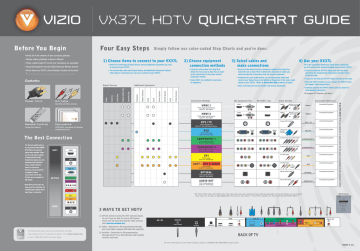 VIZIO VX37L HDTV Quick Start Guide | Manualzz