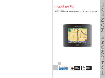 Nextar P3 GPS User Manual | Manualzz