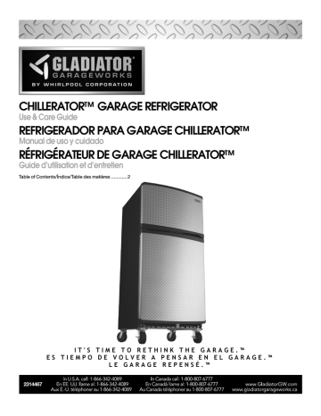 Gladiator Chillerator Garage Refrigerator Manual | Manualzz