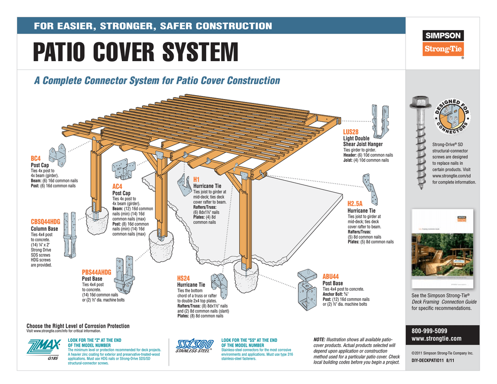 Simpson Strong-Tie PBS44A Instructions / Assembly | Manualzz