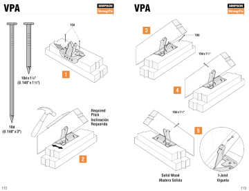 Simpson Strong-Tie VPA2 Installation Guide | Manualzz
