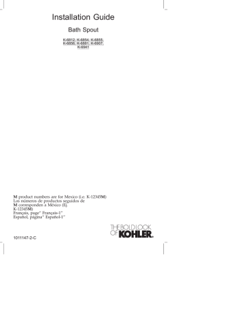 KOHLER K-6856-CP Installation Guide | Manualzz