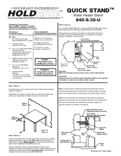 Holdrite 40-S-22-U - Instructions, Manual, User guide | manualzz.com