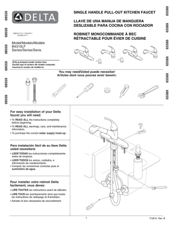 Delta B4310LF-SD Installation Guide | Manualzz