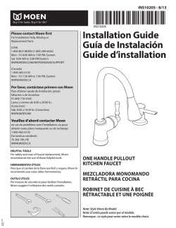 Moen 87877SRS - Especificación, Guía de instalación, Información del ...
