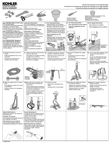 KOHLER K-597-BL Installation Guide | Manualzz
