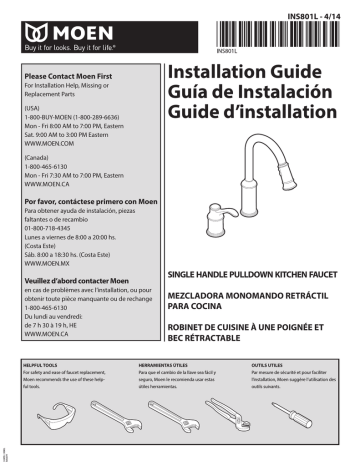 MOEN 7590CSL Installation Guide | Manualzz