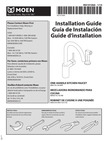 MOEN 7365 Installation Guide | Manualzz