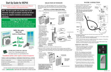 Champion Cooler MCP44 Installation Guide | Manualzz