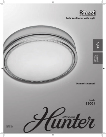 Hunter 83001 Instructions / Assembly | Manualzz