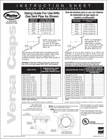 Master Flow 9011 Installation Guide | Manualzz