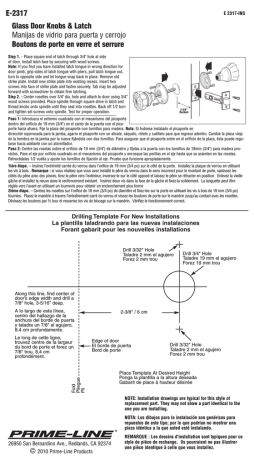 Prime-Line E 2317 Installation Guide | Manualzz