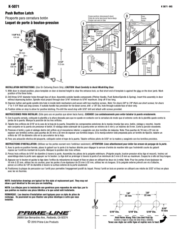 Prime-Line K 5071 Instructions / Assembly | Manualzz