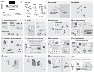 Kwikset 910 TRL ZW 11P SMT CP Programming instructions | Manualzz
