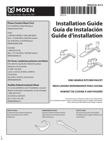MOEN CA87528 Installation Guide | Manualzz