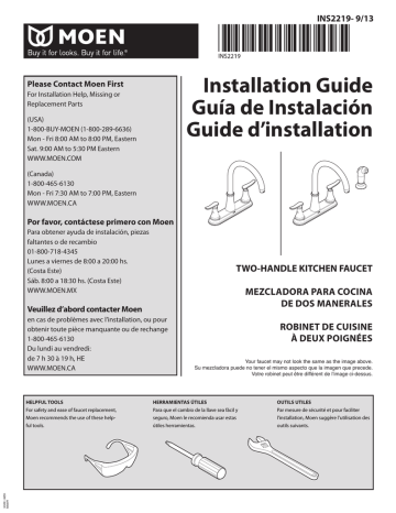 Moen CA87553, CA87000SRS, CA87000 Instrucciones de operación | Manualzz