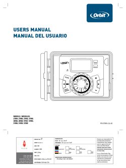 Orbit 27894 - User guide, User manual | manualzz.com