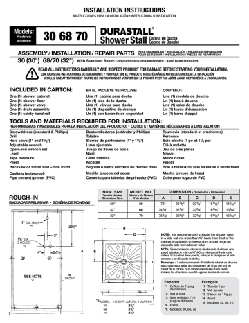 Durastall 68 Instructions / Assembly | Manualzz