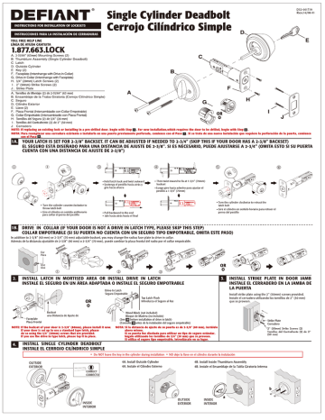 Defiant DL71 Instructions / Assembly | Manualzz