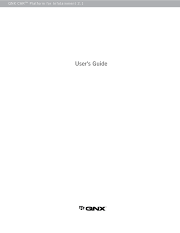 QNX CAR Platform for Infotainment User's Guide | Manualzz