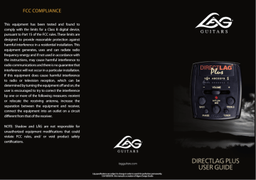 DirectLÂG Plus Guitar Preamp System User Guide | Manualzz