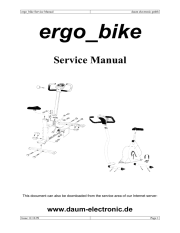 daum electronic ergo_bike Service Manual | Manualzz