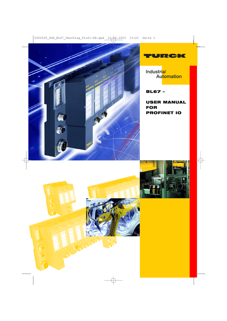 Turck BL67-GW-EN-PN Instructions for use | Manualzz
