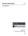 Extron SSP 7.1 User's Manual | Manualzz