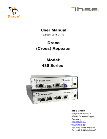 Repeater 485 Series User Manual | Manualzz