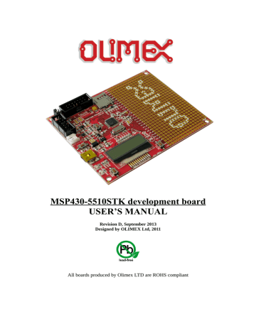 Olimex MSP430-5510STK User Manual | Manualzz