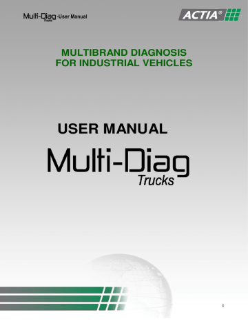 ACTIA Multi-Diag Trucks User Manual | Manualzz