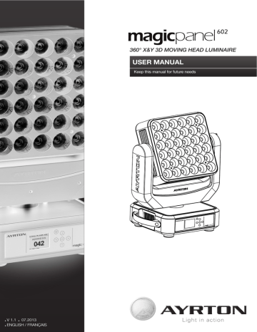 Ayrton MagicPanel 602 User Manual | Manualzz